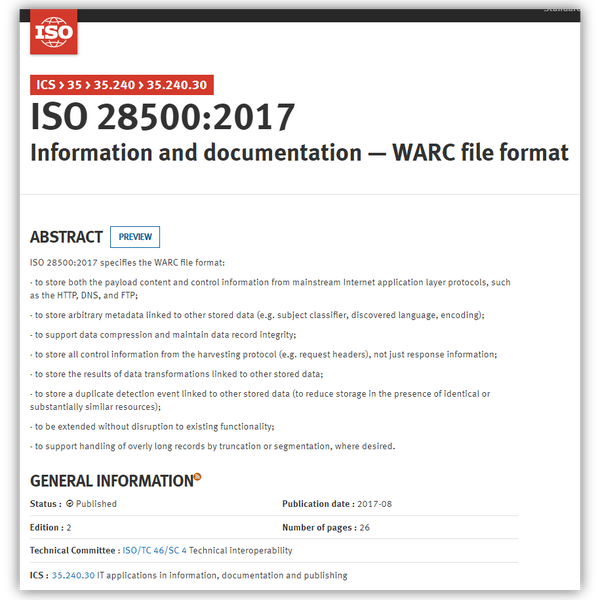 网络资源归档标准WARC介绍 - 知乎