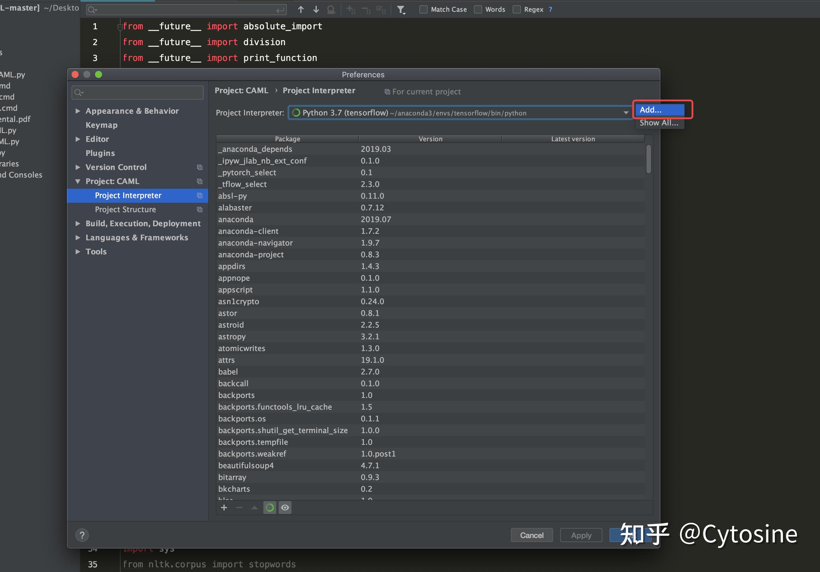 macOS下的PyCharm进入Anaconda虚拟环境 - 知乎