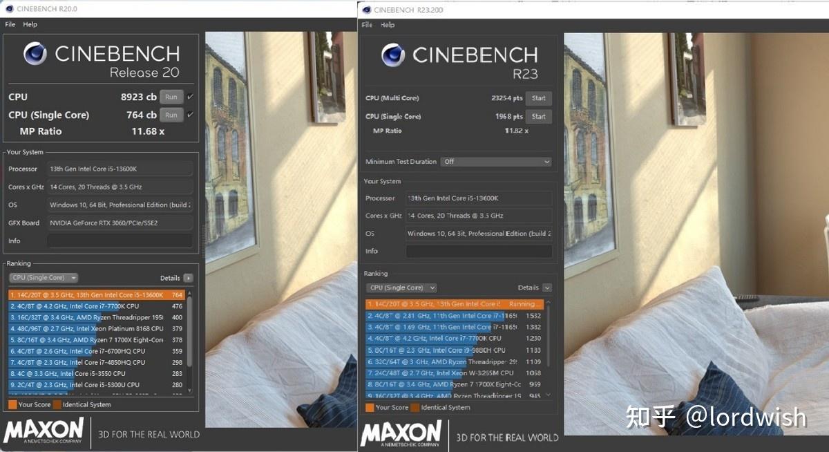 同一主机下，相同频率的i5-13600K与i7-13700K实际性能相差多少？ - 知乎