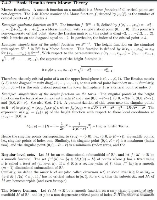 莫尔斯理论morse局部标准型，代数拓扑微分流形 - 知乎