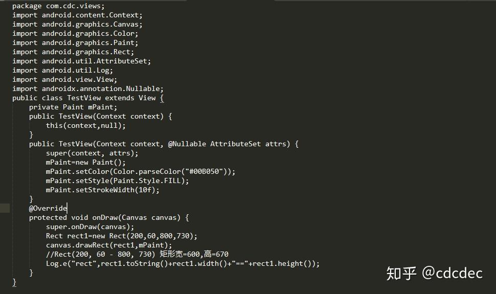 Android中Rect的四个属性的理解 - 知乎