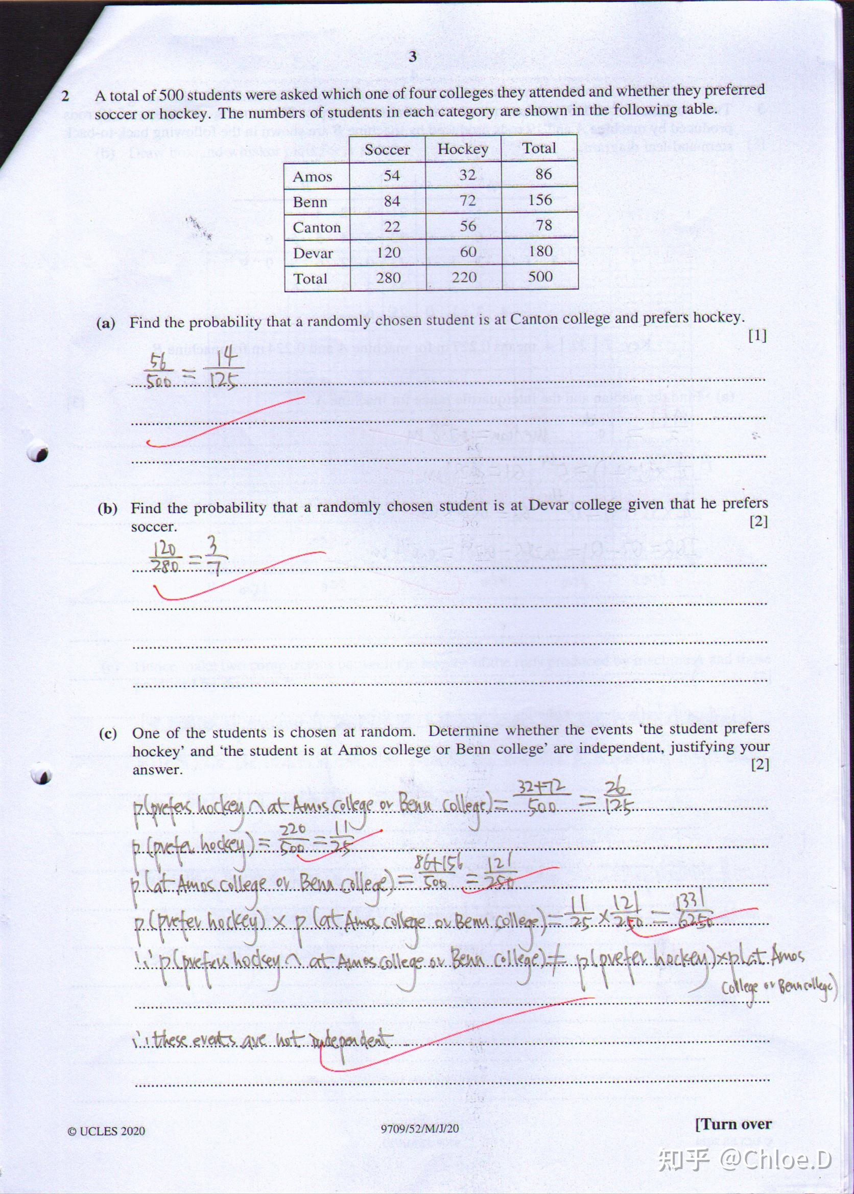 剑桥国际CIE考试 Alevel 数学 Mathematics (9709) 历年真题及手写答案（分享） - 知乎