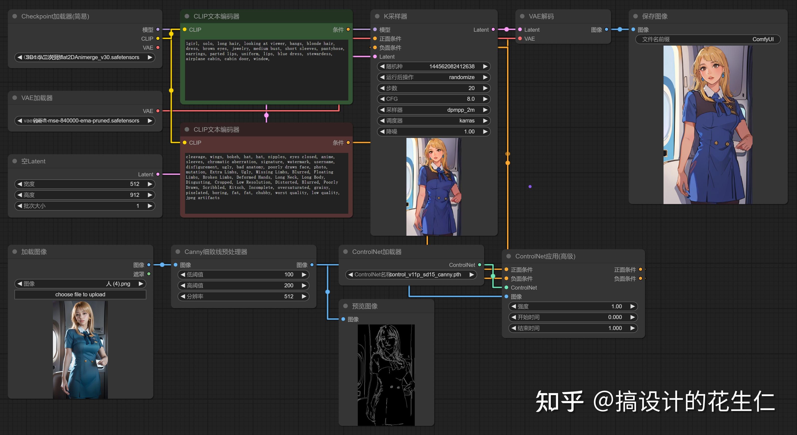 Stable Diffusion ComfyUI 基础教程（八）如何使用 Controlnet - 知乎
