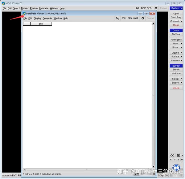 MOE中对接口袋的确定方式及小分子数据库的建立 - 知乎