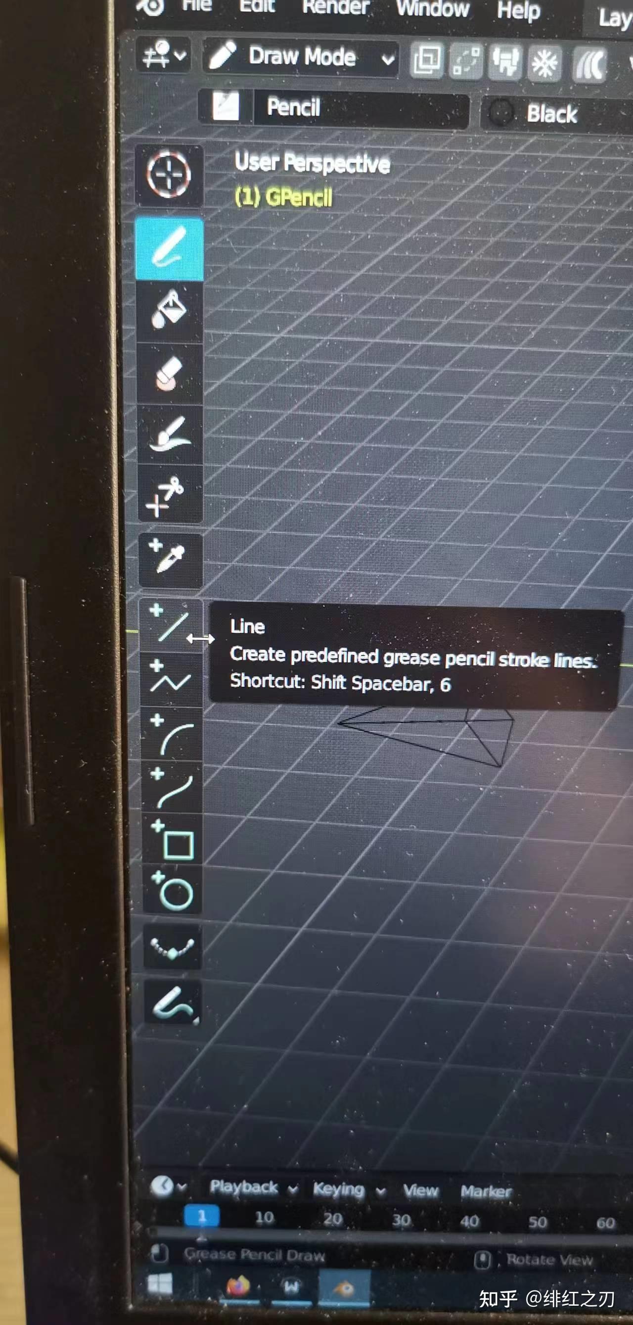 blender怎样画直线并加粗 - 知乎