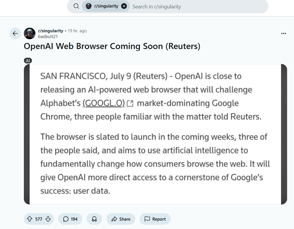 Google搜索被AI抢占，Chrome也危险了，OpenAI、Perplexity 都推出浏览器 - 知乎