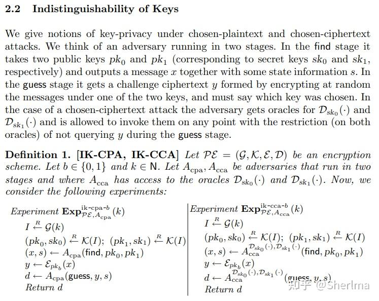 Indistinguishability of Keys under adaptive Chosen-Ciphertext Attack ...