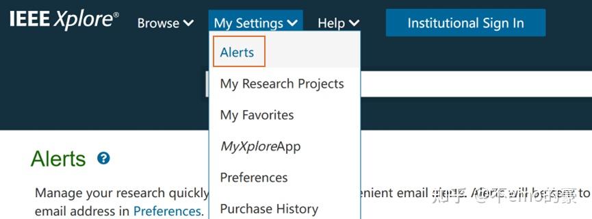 IEEE宝藏功能——Alert Settings - 知乎