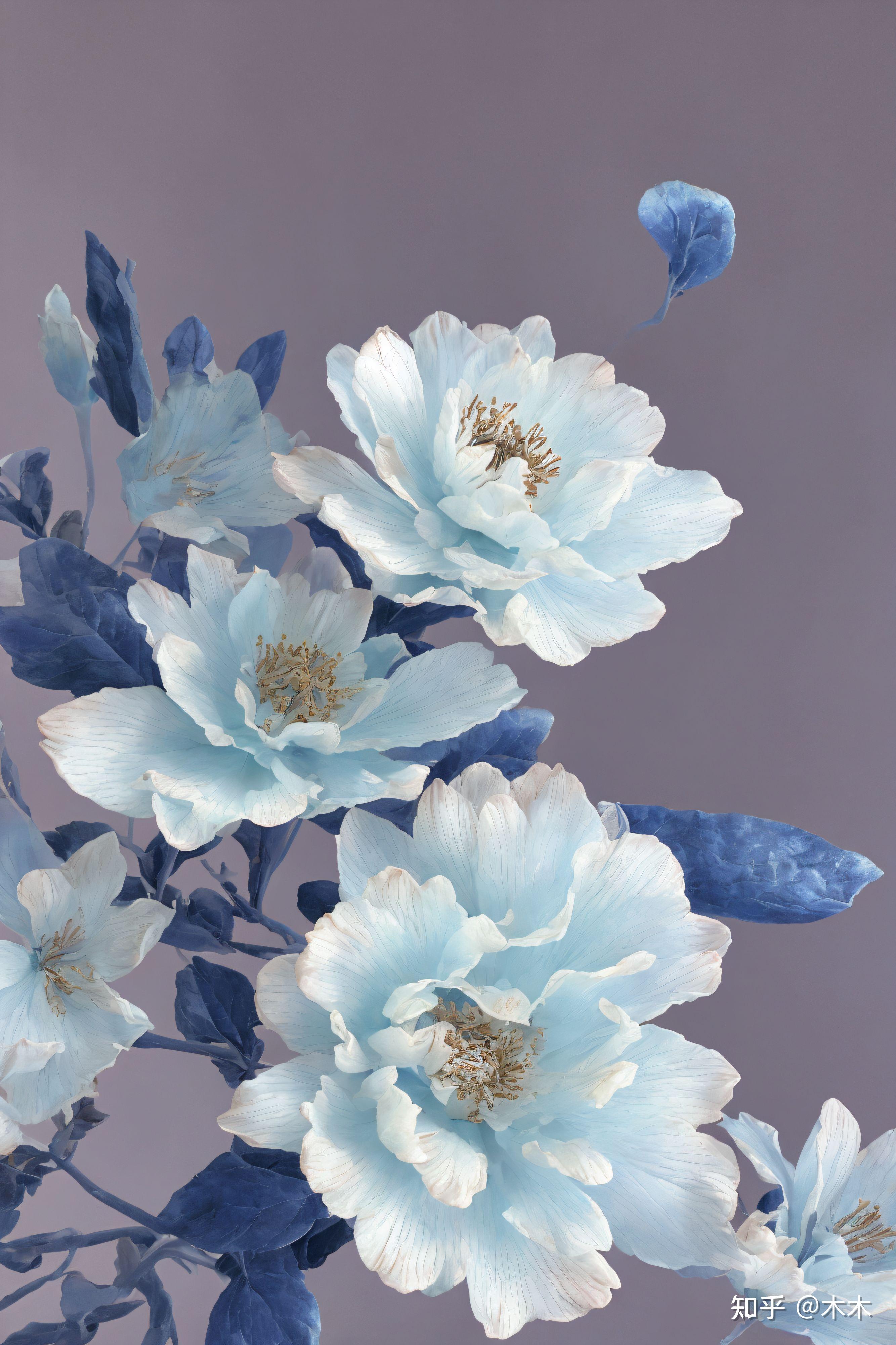 Stable Diffusion生成冷色系花朵 - 知乎