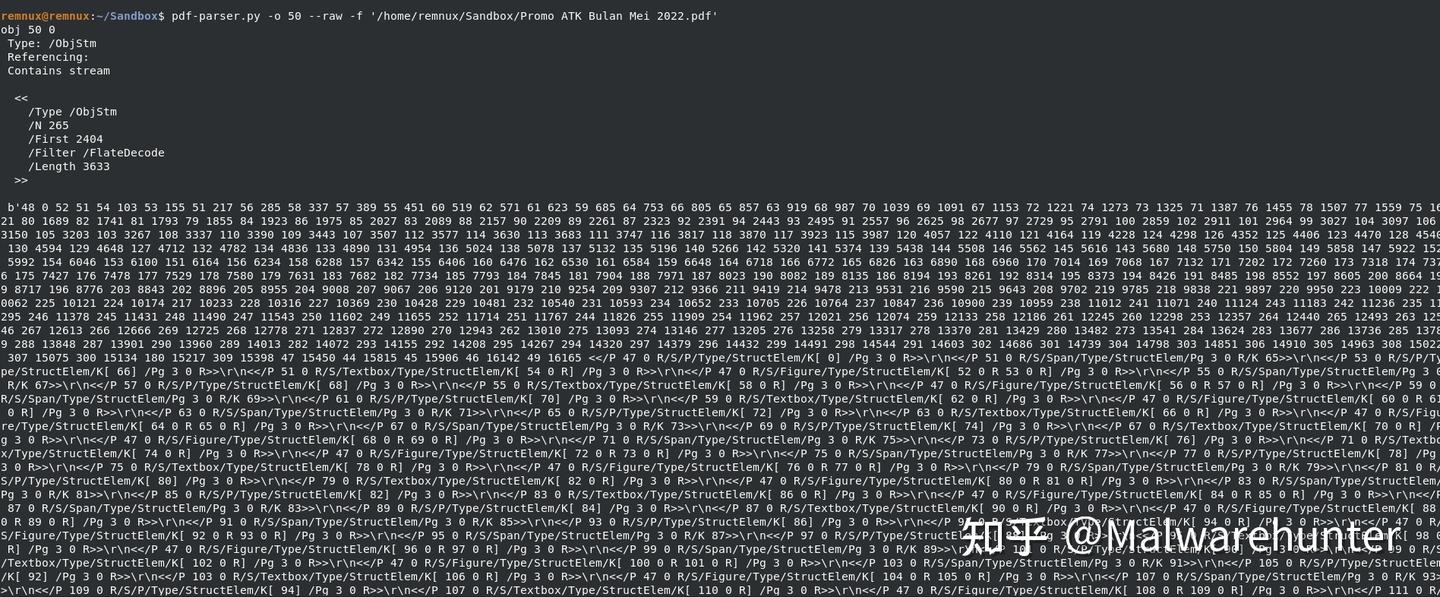 PDF文件的静态恶意软件分析与真实生活演示 - 知乎