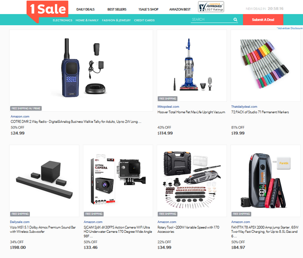 1sale，美国老牌促销网站之一！性价比高！ - 知乎