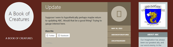 【神秘动物学】A BOOK OF CREATURES 的作者回归 - 知乎