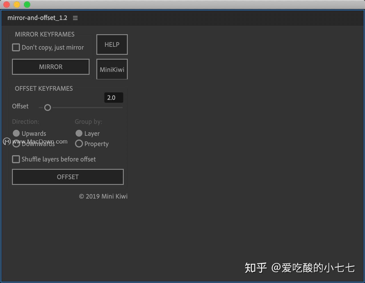 Mirror & Offset for Mac(AE关键帧MG动画镜像偏移脚本) - 知乎