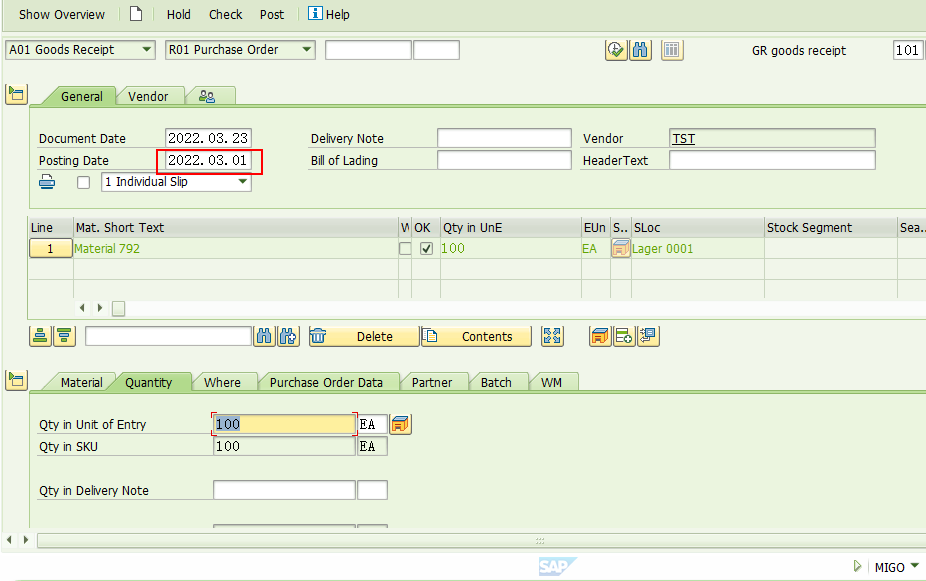 SAP WM初阶移动类型设置里的GR Date - 知乎
