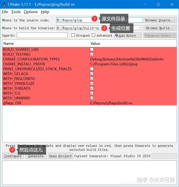 使用cmake-gui进行转换为Visual Studio 的sln工程文件 - 知乎