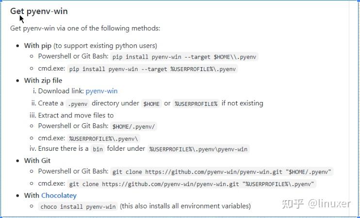 windows下的python多环境pyenv-win搭建 - 知乎