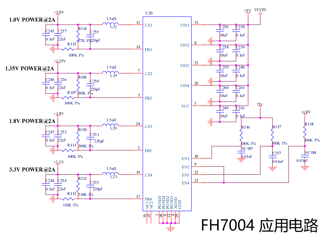 「PMIC/PMU器件应用」FH7004｜四通道集成式电源管理｜QFN-4x4-24L - 知乎