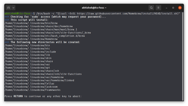 在 Linux 上安装和使用 Homebrew 包管理器 | Linux 中国 - 知乎