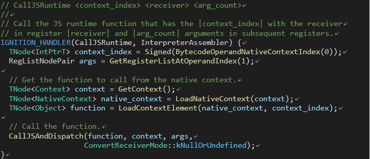 [V8 Bytecode] CallJSRuntime and CallRuntime - 知乎