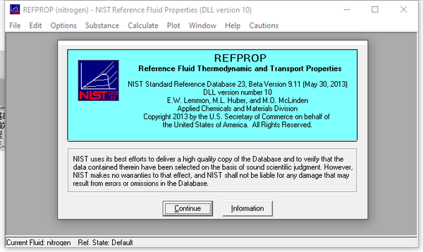 NIST REFPROP软件应用简介 - 知乎
