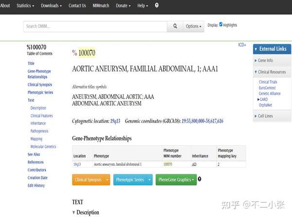 OMIM 数据库详细介绍 - 知乎