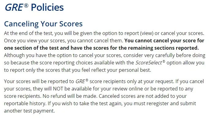 GRE考试，不小心取消成绩，怎么办？能成功追回吗？ - 知乎