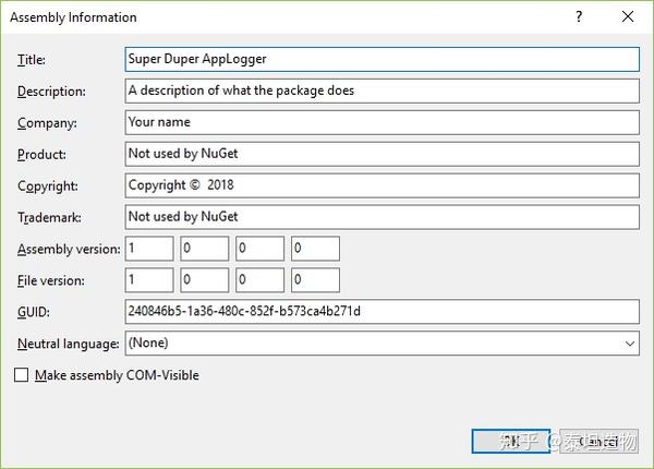 2020年6月，如何在Nuget上发布你的.NET Framework程序包 - 知乎