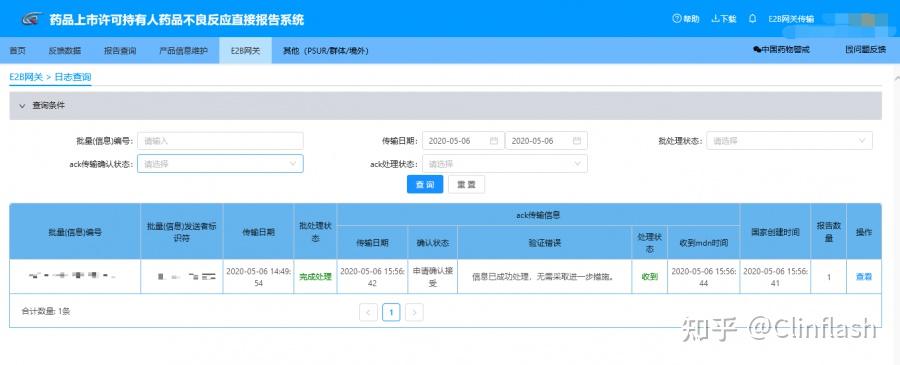 Clinflash Safety完成首个直报系统E2B R3网关递交 - 知乎