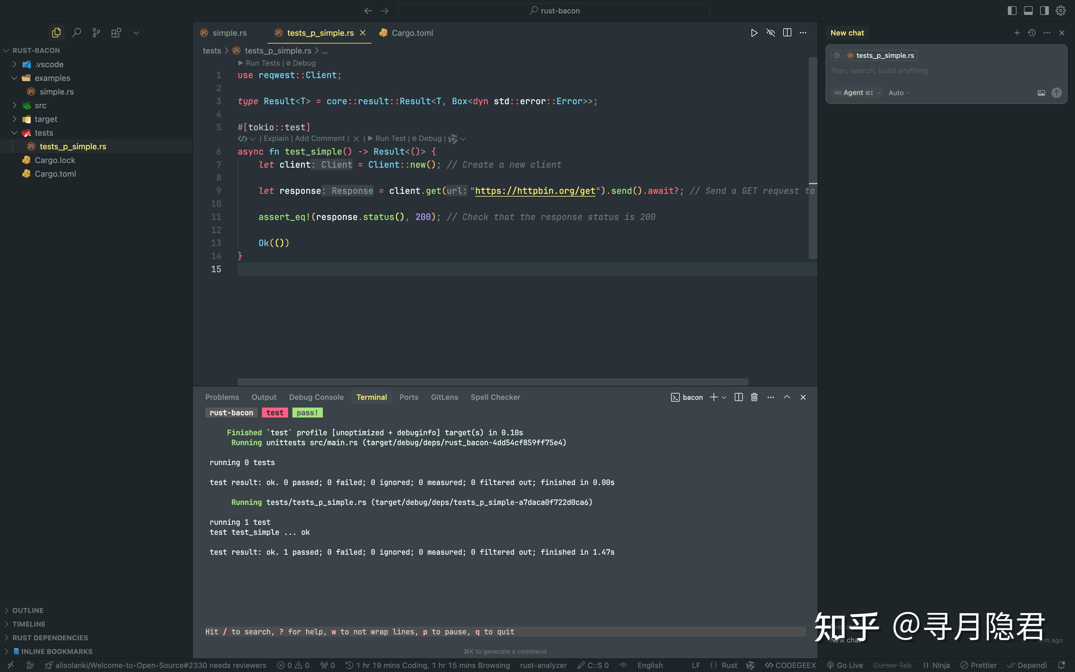 bacon 点燃 Rust：比 cargo-watch 更爽的开发体验 - 知乎