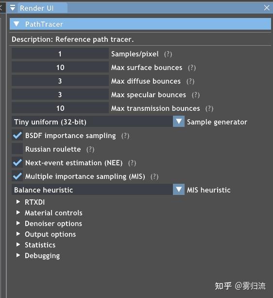 二十八、NVIDIA Falcor教程 - 路径追踪器（PathTracer） - 知乎