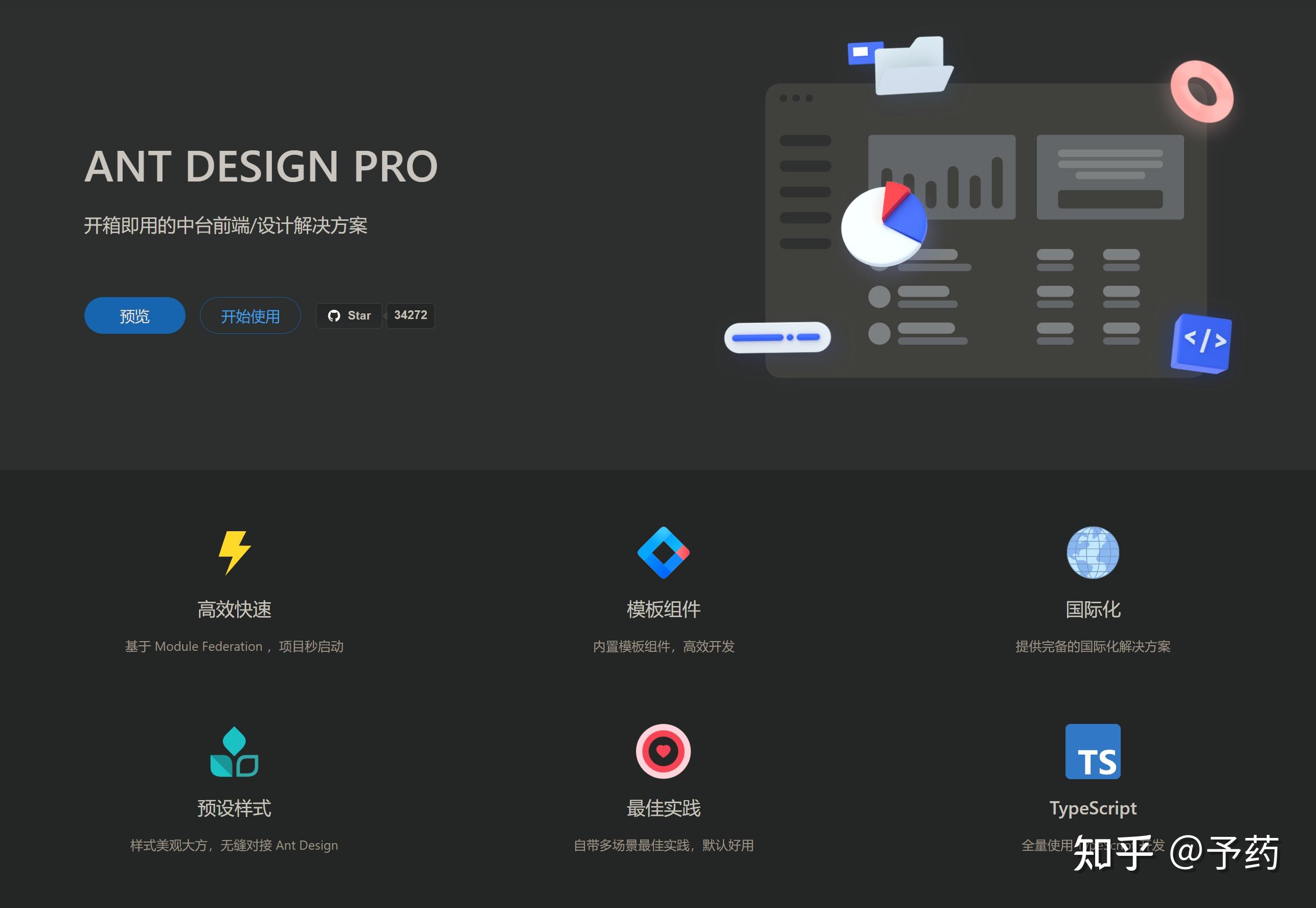 推荐几个超级好看的开源后台前端框架 - 知乎