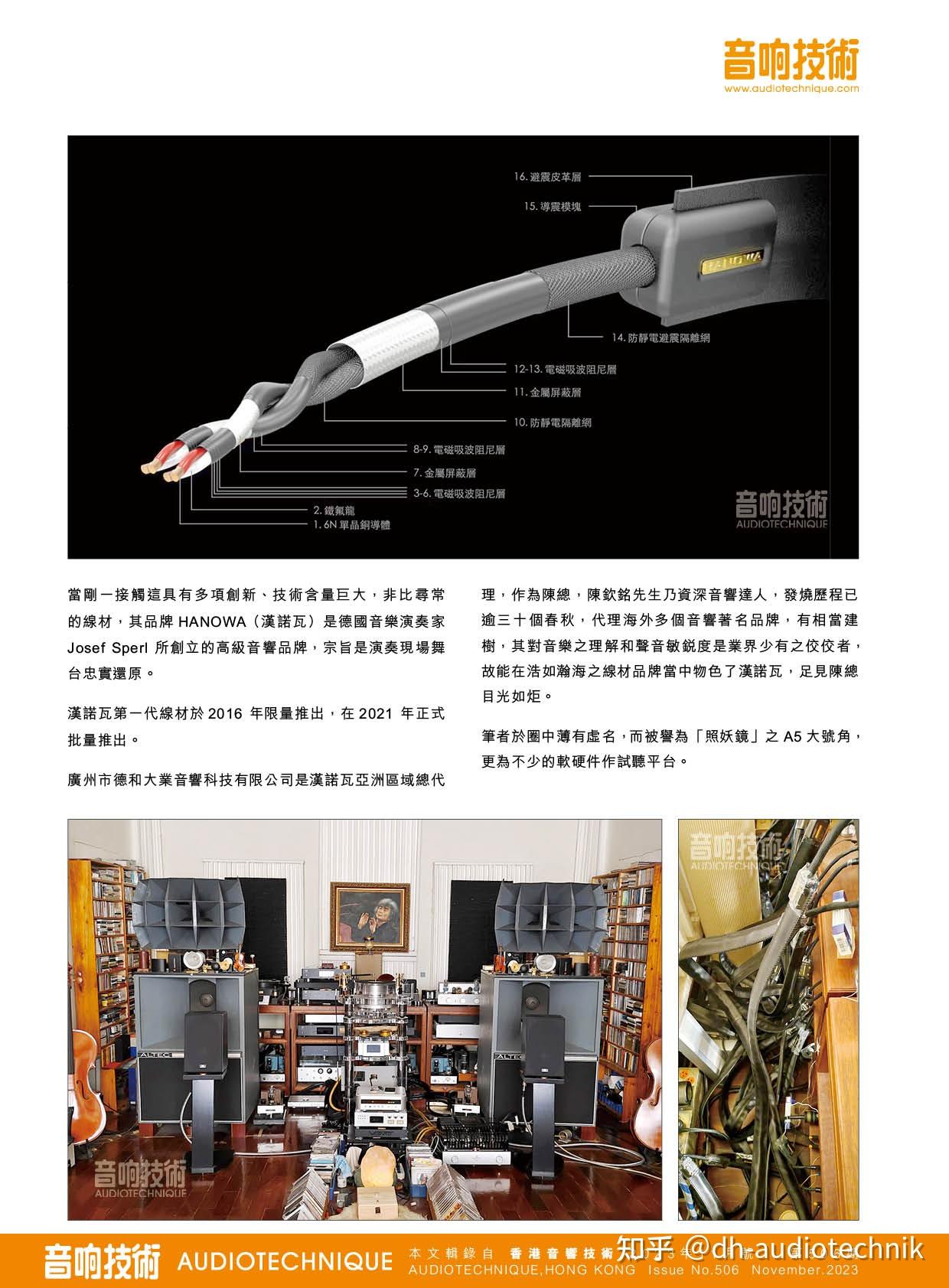 【HANOWA CABLE】音响技术杂志11月刊 - 知乎
