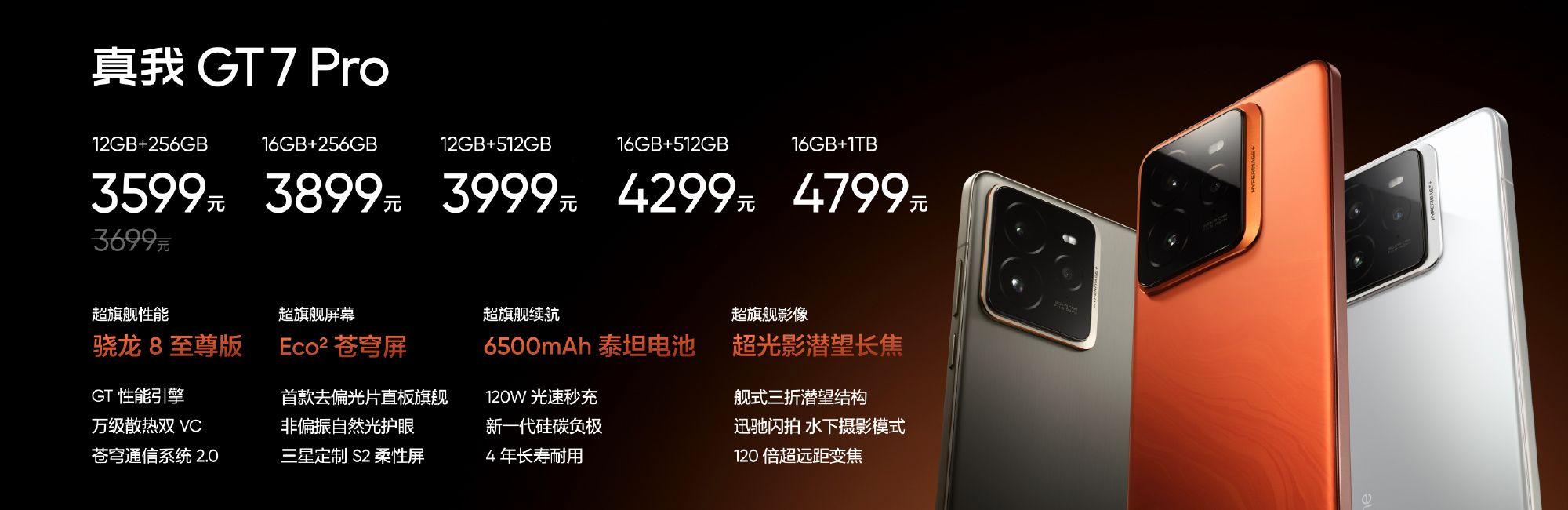 真我GT7 Pro正式发布：号称同档唯一潜望，首发3599元起 - 知乎