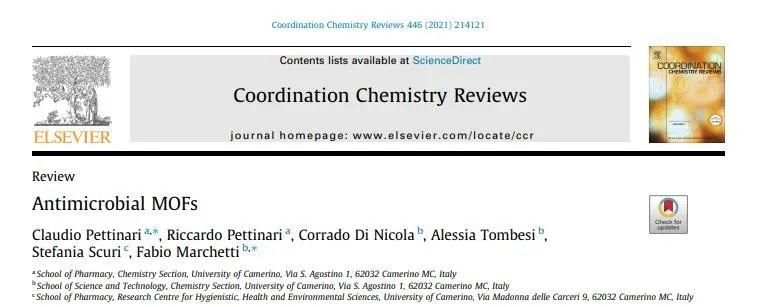 【Coordin. Chem. Rev.】抗菌MOF综述 - 知乎