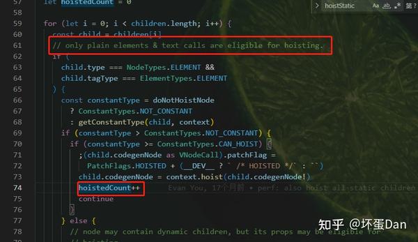 vue/compiler-dom源码分析学习--day4: 字符串化hoist节点 - 知乎