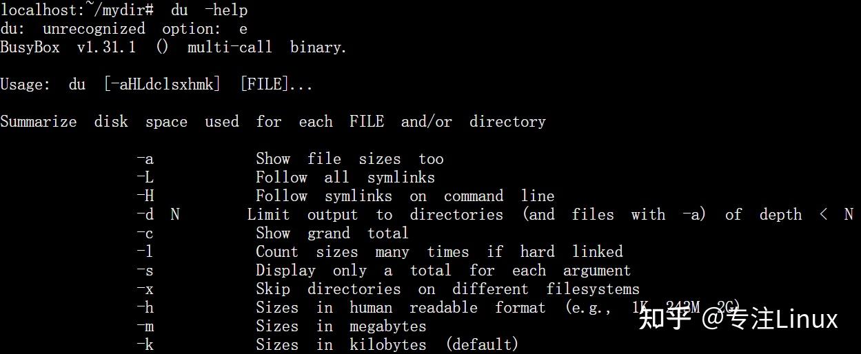 【Linux101-17】du - 知乎