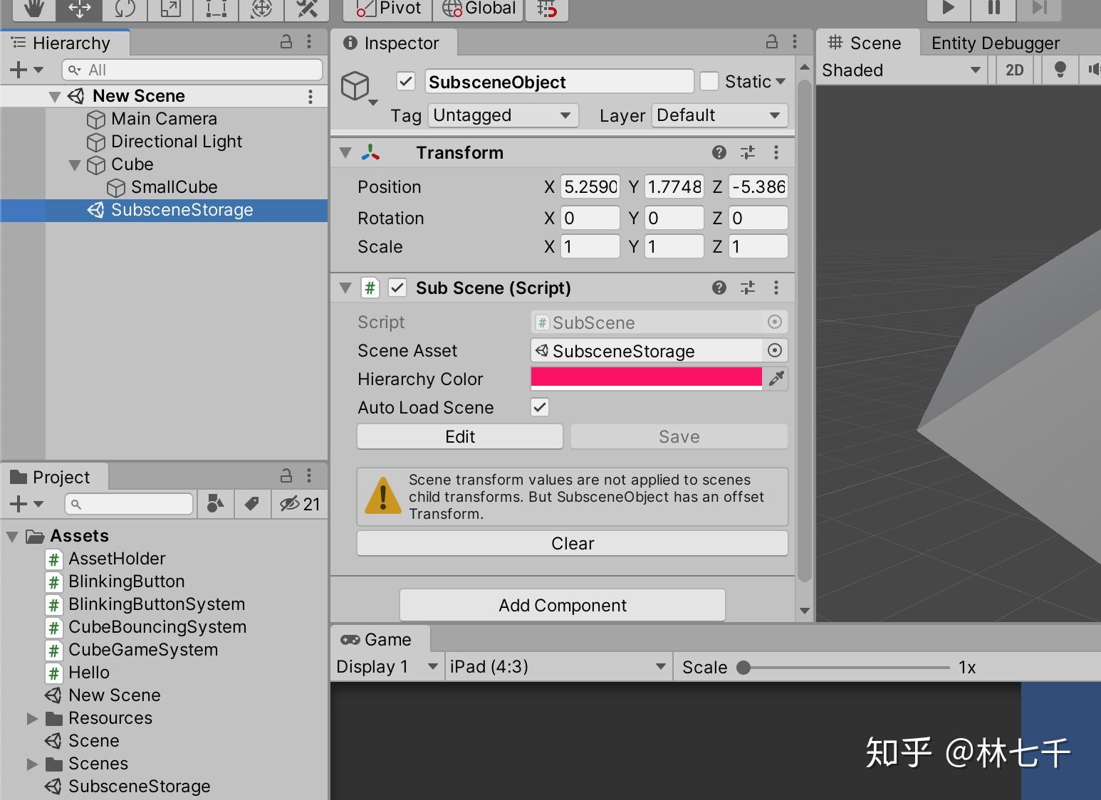 基于 Game Object Conversion 和 SubScene 的 DOTS 开发工作流 - 知乎
