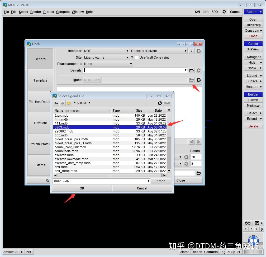MOE中对接口袋的确定方式及小分子数据库的建立 - 知乎