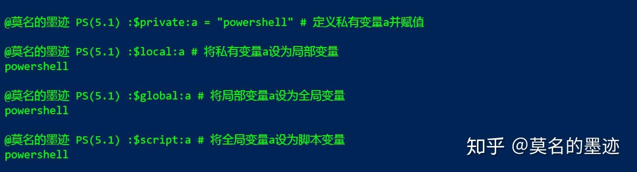 Powershell 语法入门之变量 知乎