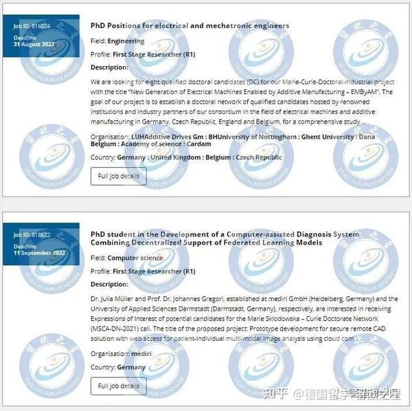 重磅！欧洲联合博士，你了解吗？免学费+工资，德国名校参与的14个PHD项目出炉~ - 知乎