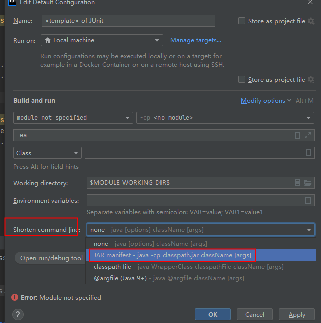IDEA报错 | Command line is too long. Shorten command line for xxx or also for ... - 知乎