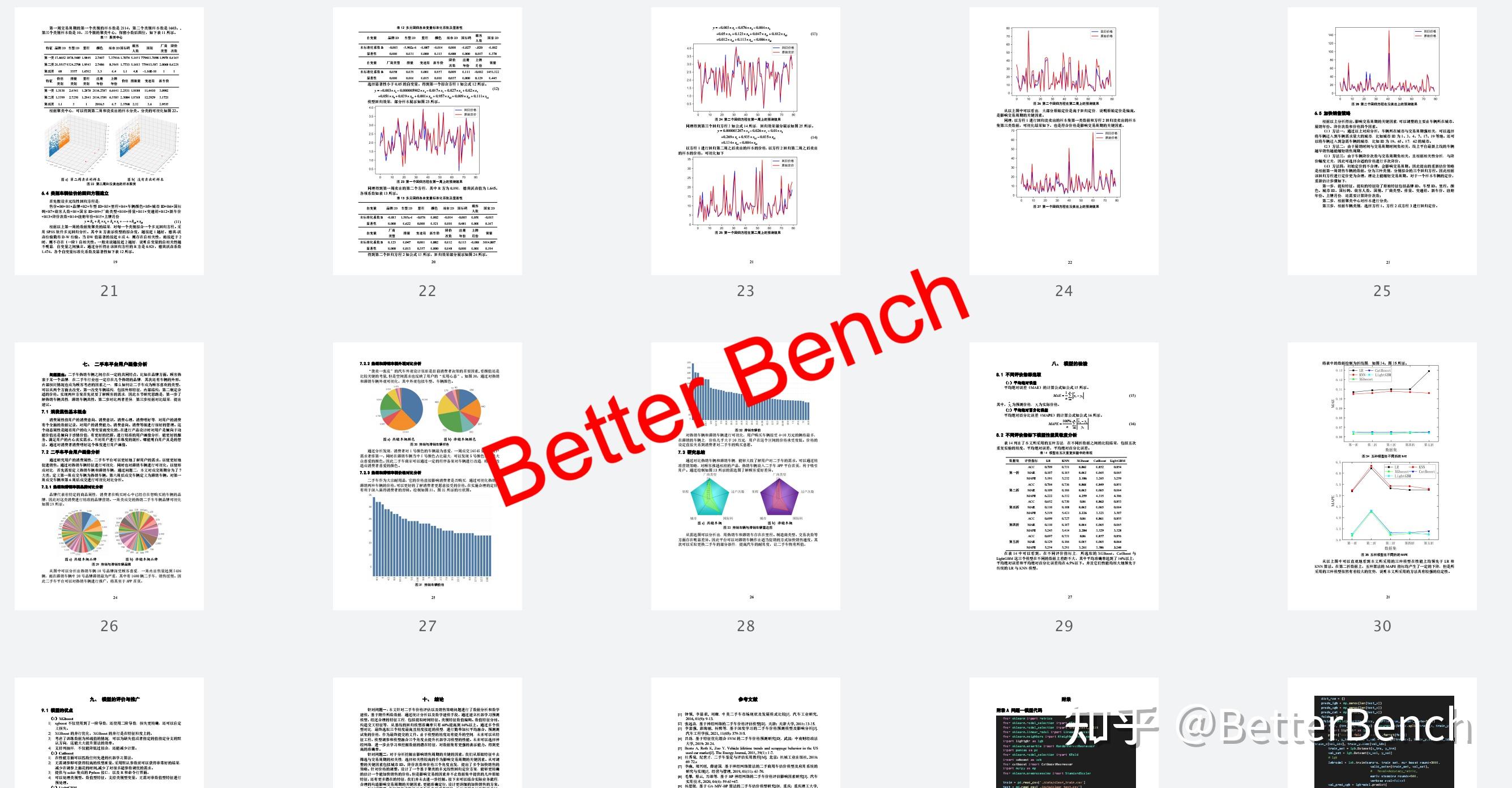 【2021 年 MathorCup 高校数学建模挑战赛-赛道A二手车估价】完整方案的40页论文和代码 - 知乎