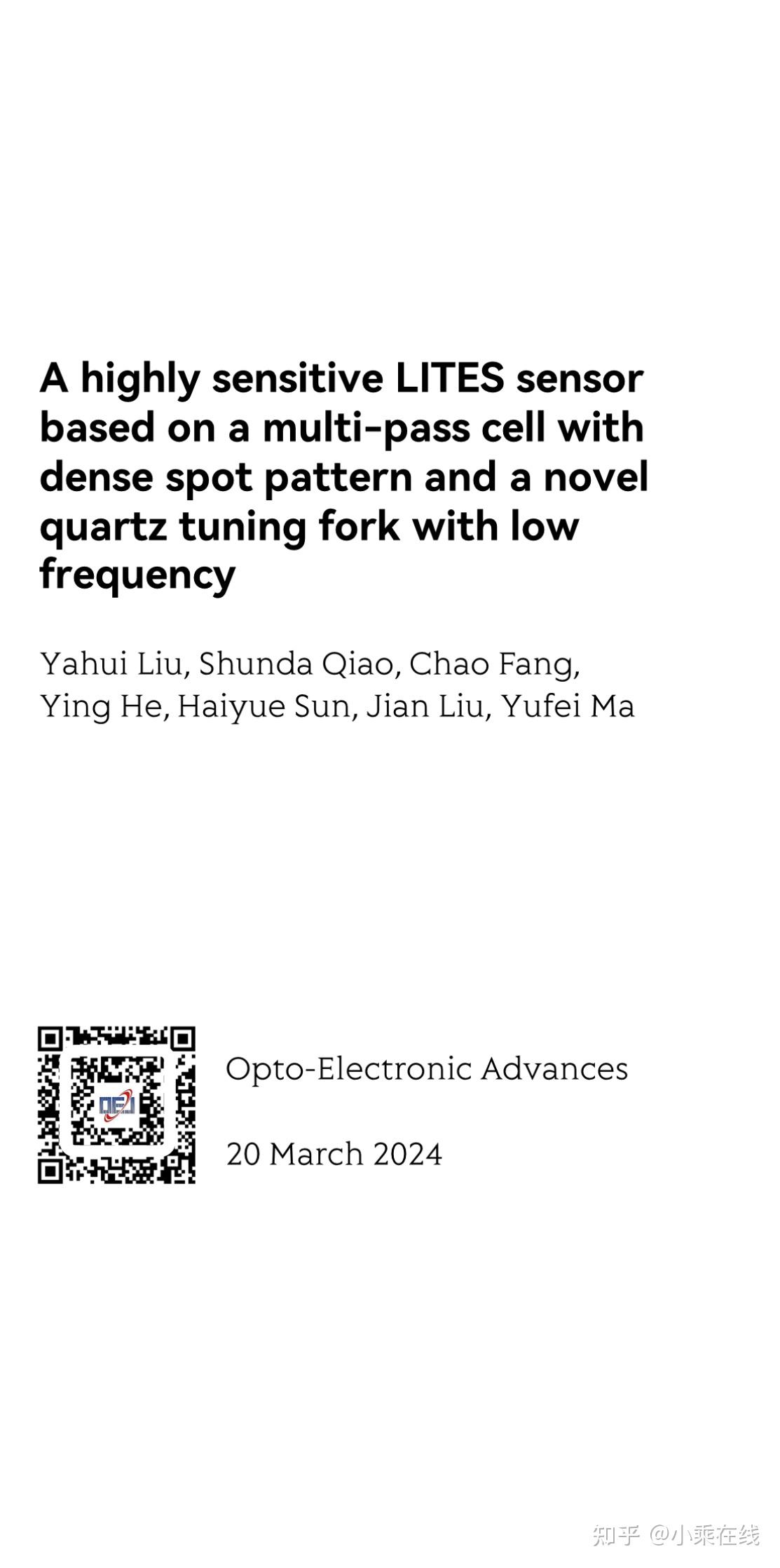 A highly sensitive LITES sensor based on a multi-pass cell with dense ...
