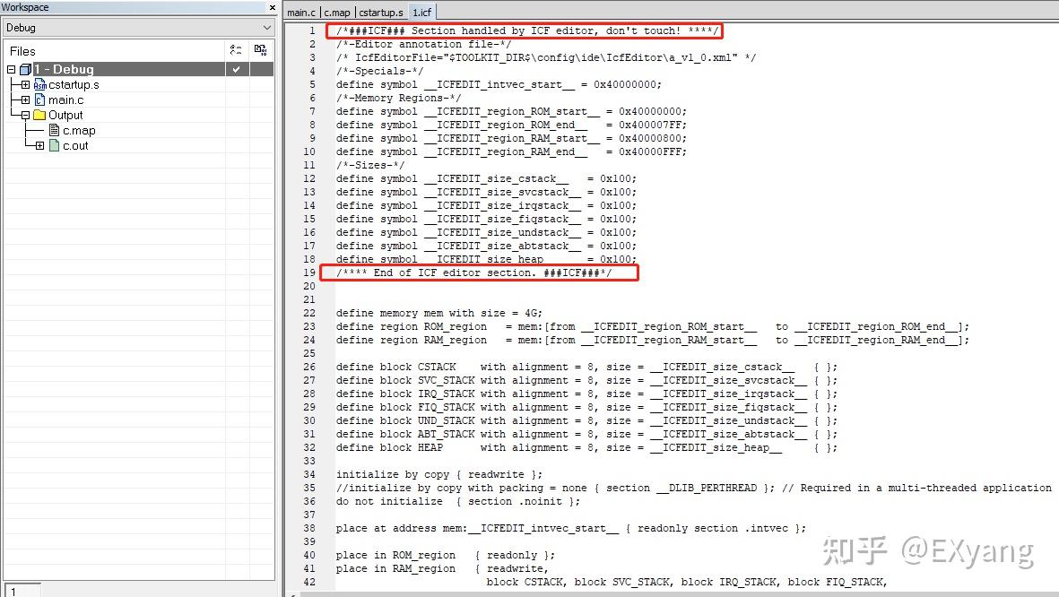 IAR搭建DIY进程式操作系统——从MCU进阶学习类Linux进程式开发~四、icf文件与绝对定位 - 知乎