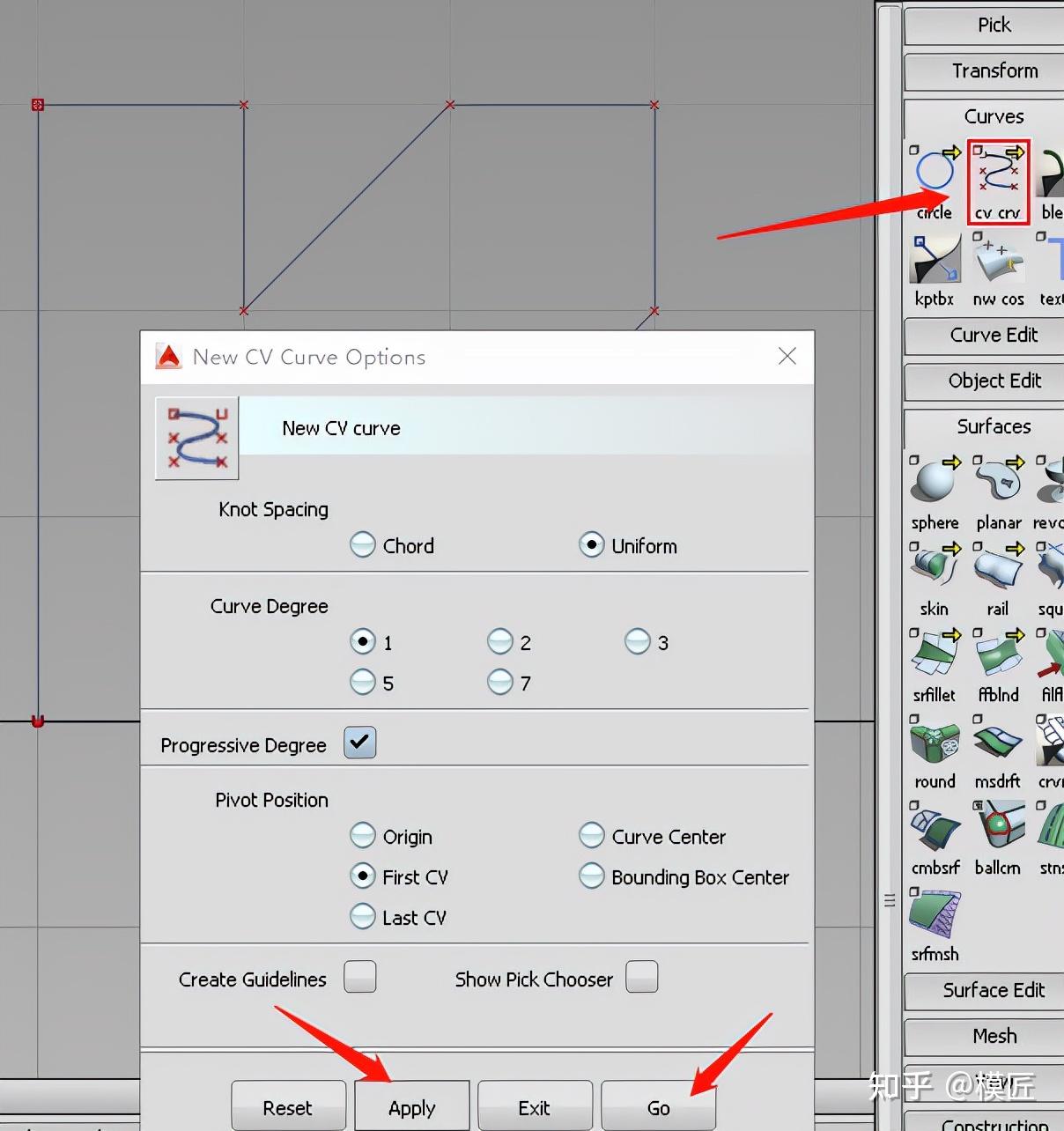 alias曲线编辑工具使用方法，CV点和EP点，曲面上的曲线 - 知乎