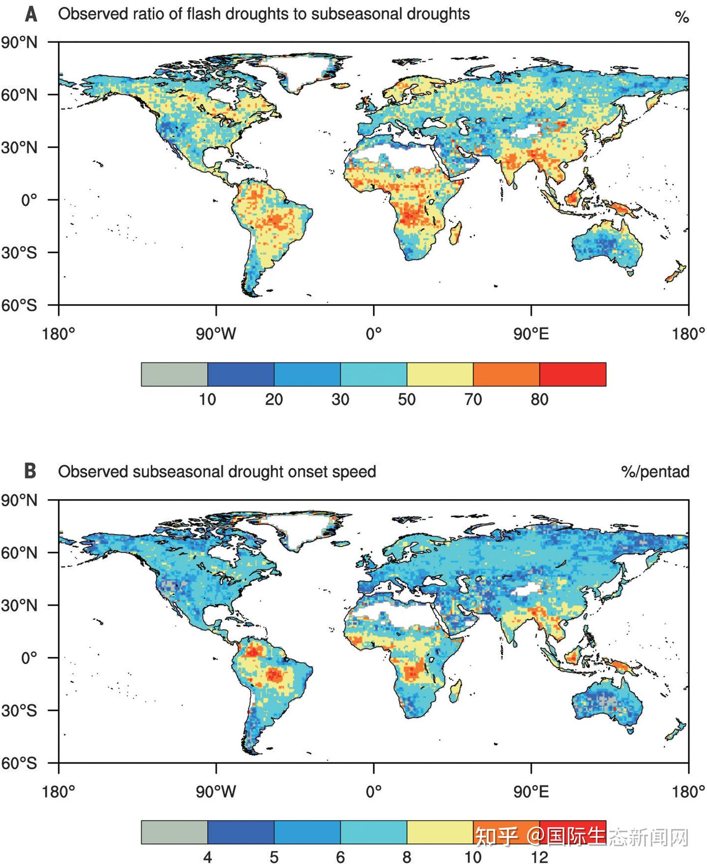 Science：气候变化下全球向突发干旱的转变 - 知乎