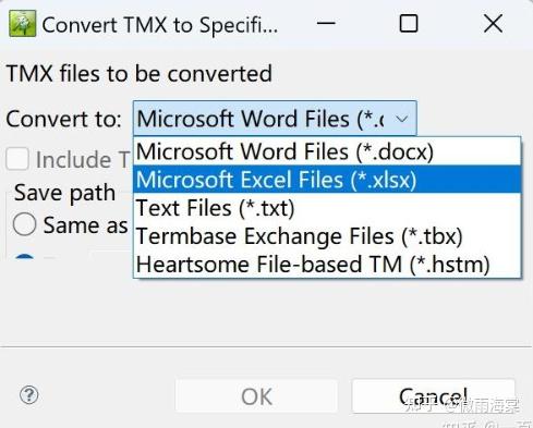 Convet TMX to other files - 知乎