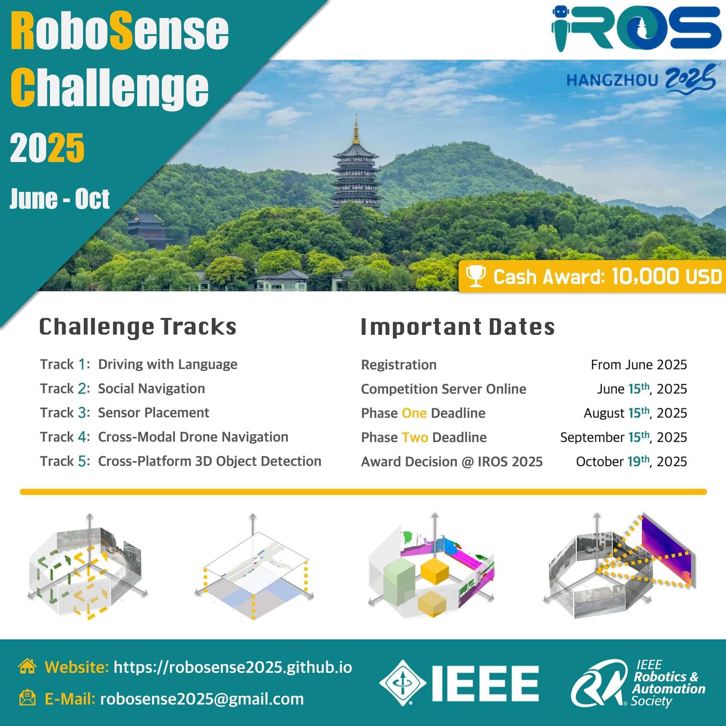 IROS 2025 | RoboSense机器感知挑战赛正式开启，五大赛道，万元奖金等你来战！ - 知乎