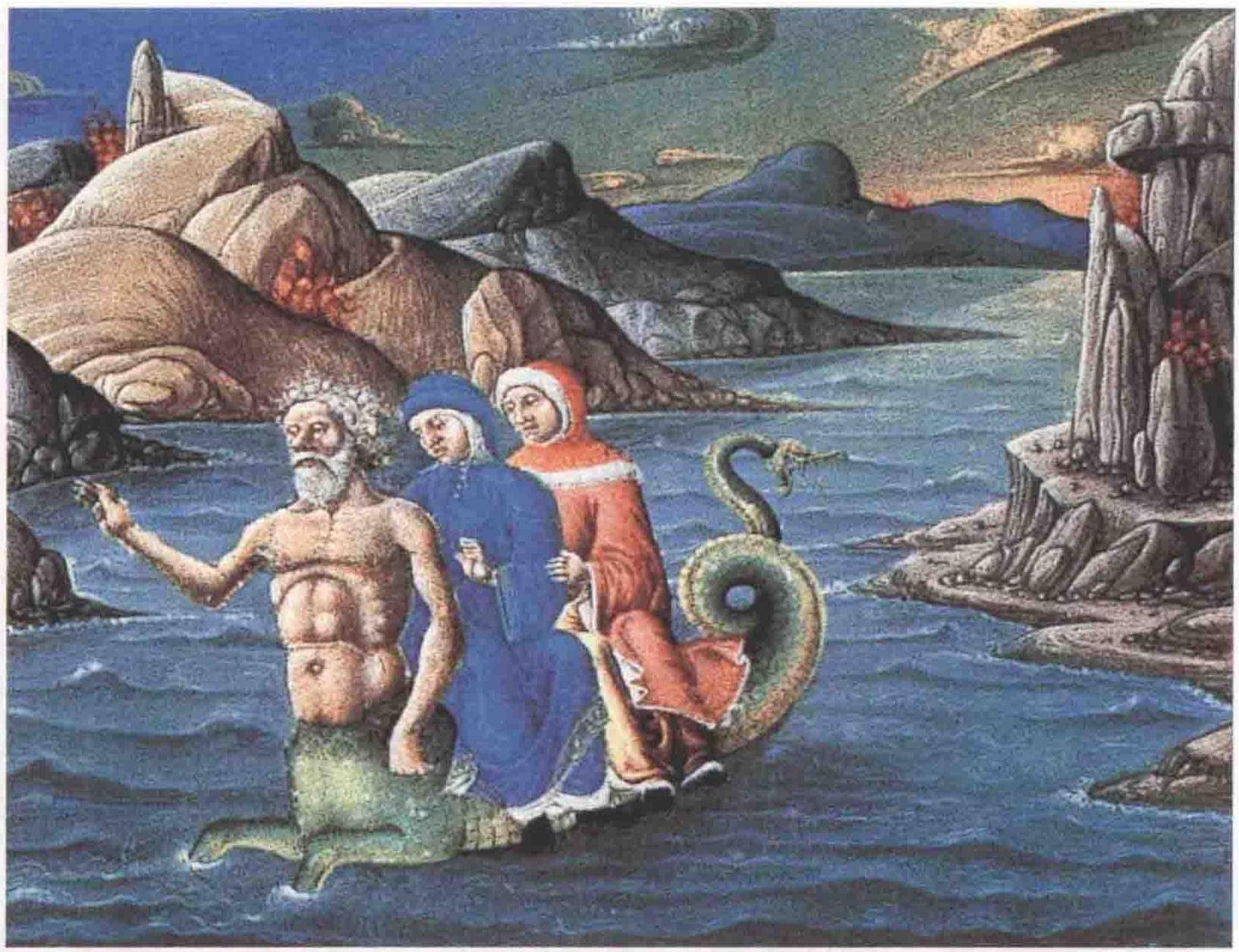 但丁《神曲》图文连载(13)：放高利贷者，人面飞兽格吕翁（古代手稿插图、名家画作集锦） - 知乎