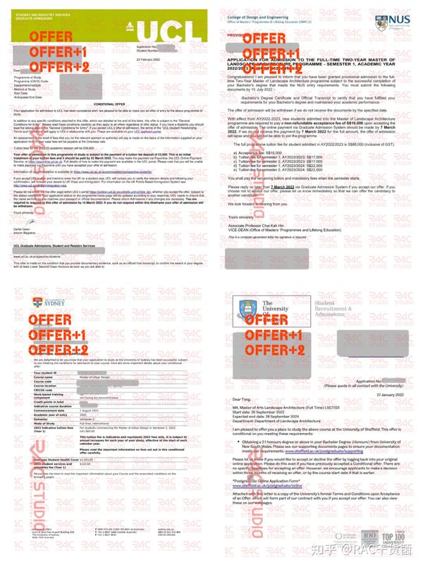 2022经验谈【36】| UCL/NUS/HKU等7封offer已拿下！横扫英澳港新景观offer,继续探寻景观的边界和可能性 - 知乎